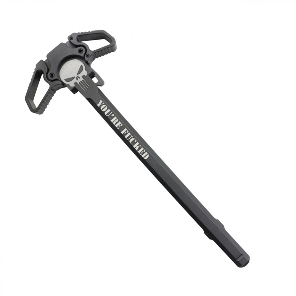 AR-15 Ambidextrous Charging Handle Engraving Punisher - Other Gun ...