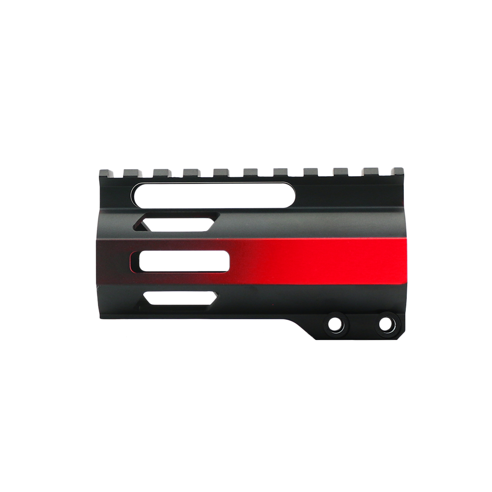 CERAKOTE GRADIENT RED| AR-15 4" M-Lok Super Slim Free Float Handguard W ...