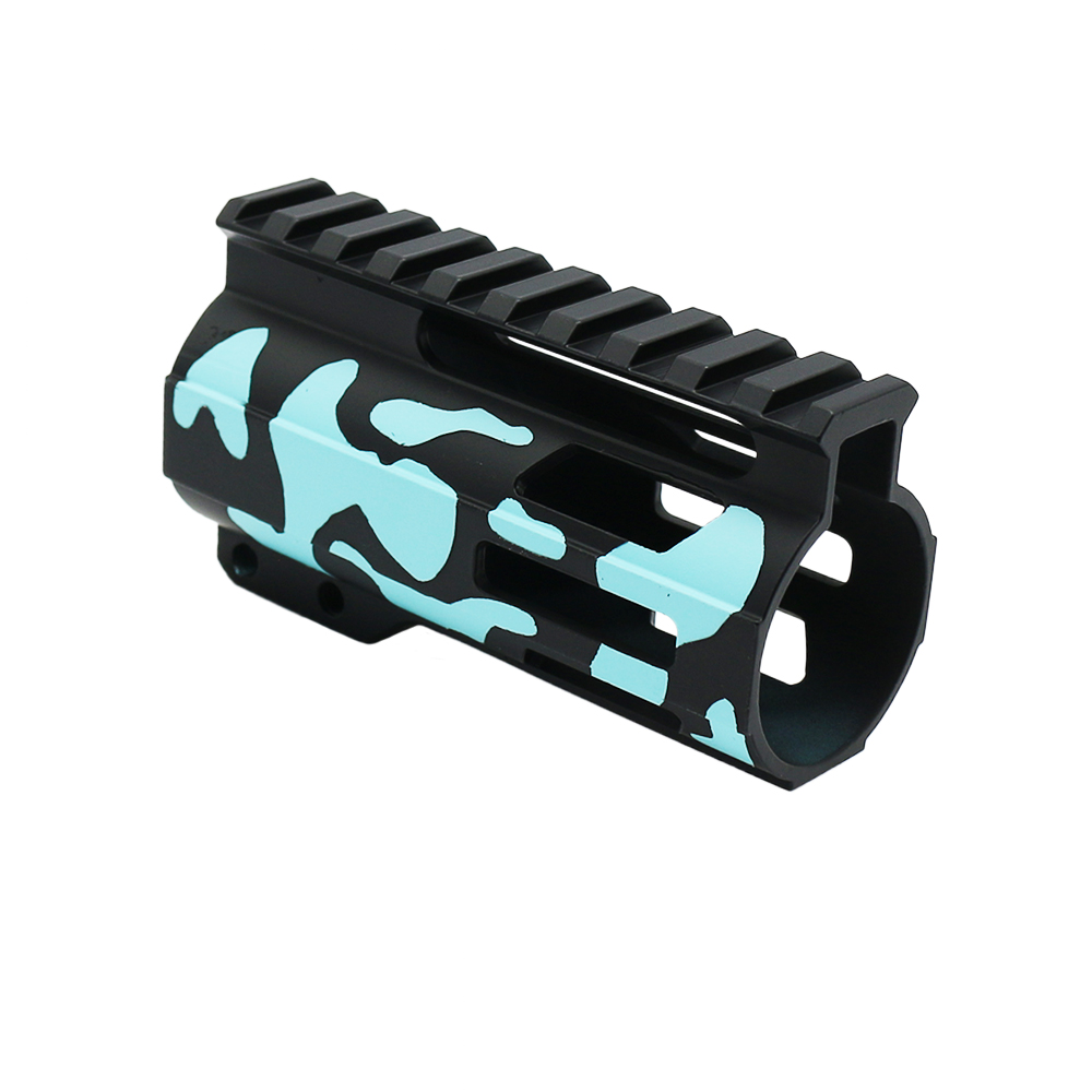CERAKOTE CAMO| AR-15 4" M-Lok Super Slim Free Float Handguard W/ 2" & 3 ...