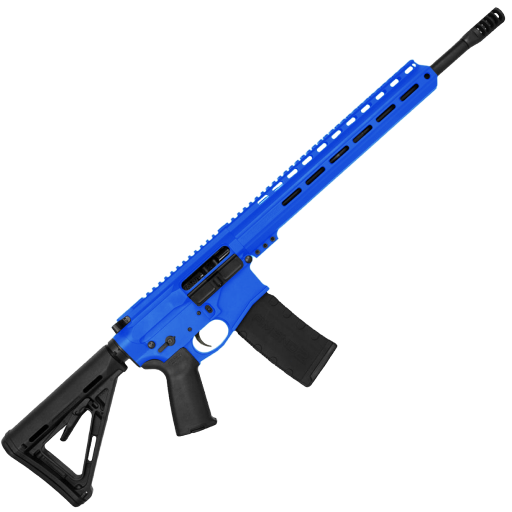 AR-15 Semi Auto .300 AAC Blackout Rifle 16 - Flame Blue