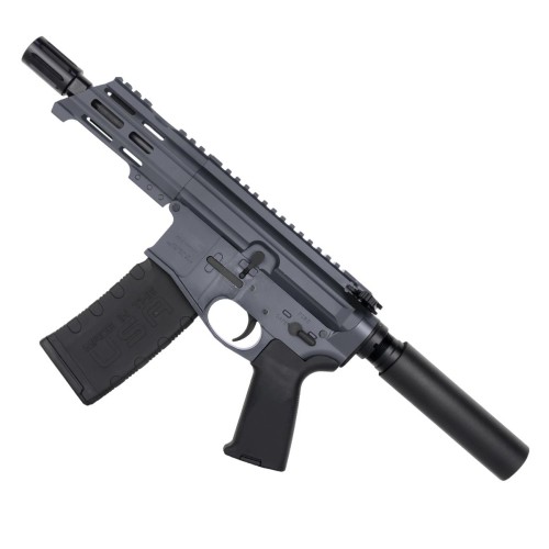 AR15 Micro 556 NATO Pistol Billet Upper/ Lower 5" Barrel Custom M-Lok ...