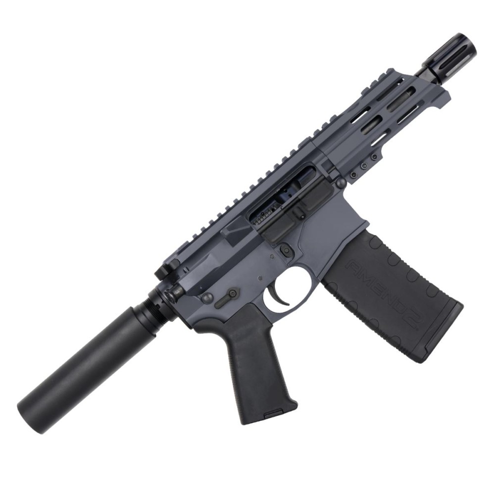AR15 Micro 556 NATO Pistol Billet Upper/ Lower 5" Barrel Custom M-Lok ...