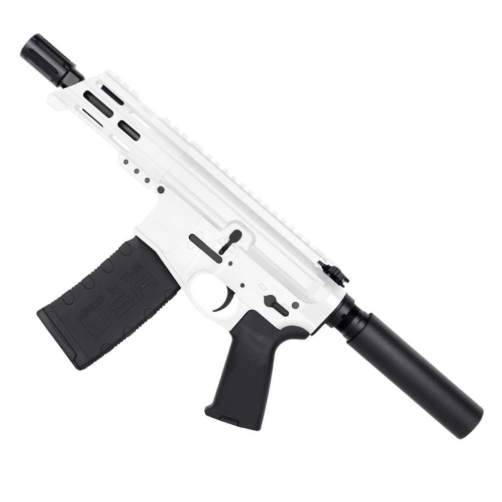 AR15 Micro 556 NATO Pistol Billet Upper/ Lower 5" Barrel Custom M-Lok ...