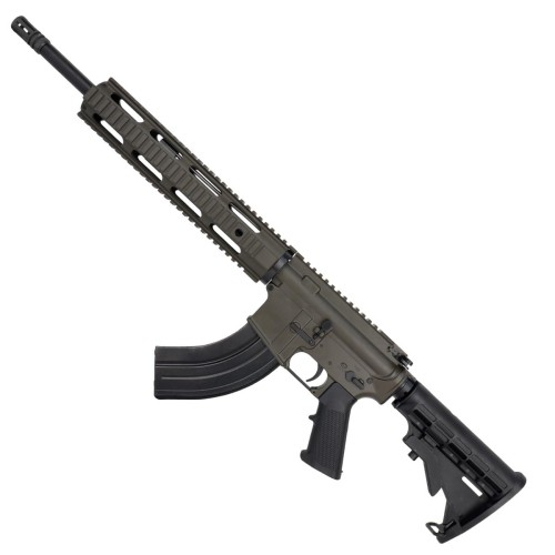American Built Custom AR 7.62x39 Rifle 16" Barrel M4 Stock 12" QuadRail ...