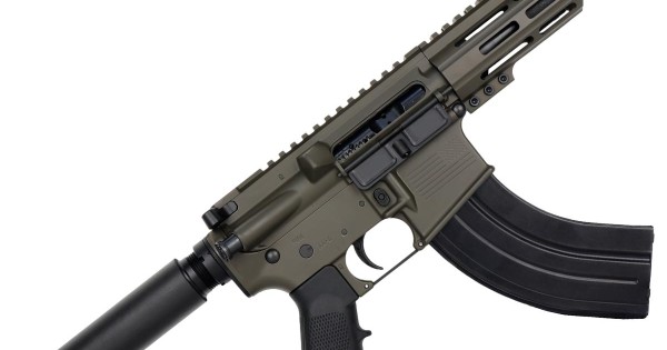 AR15 Micro 7.62x39 Pistol 5" Barrel 4" M-Lok Handguard - ODG - Model ...