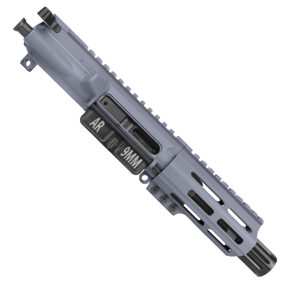 AR9 9mm Pistol Upper Assembly 4" Barrel MLOK Handguard Complete w/ BCG ...